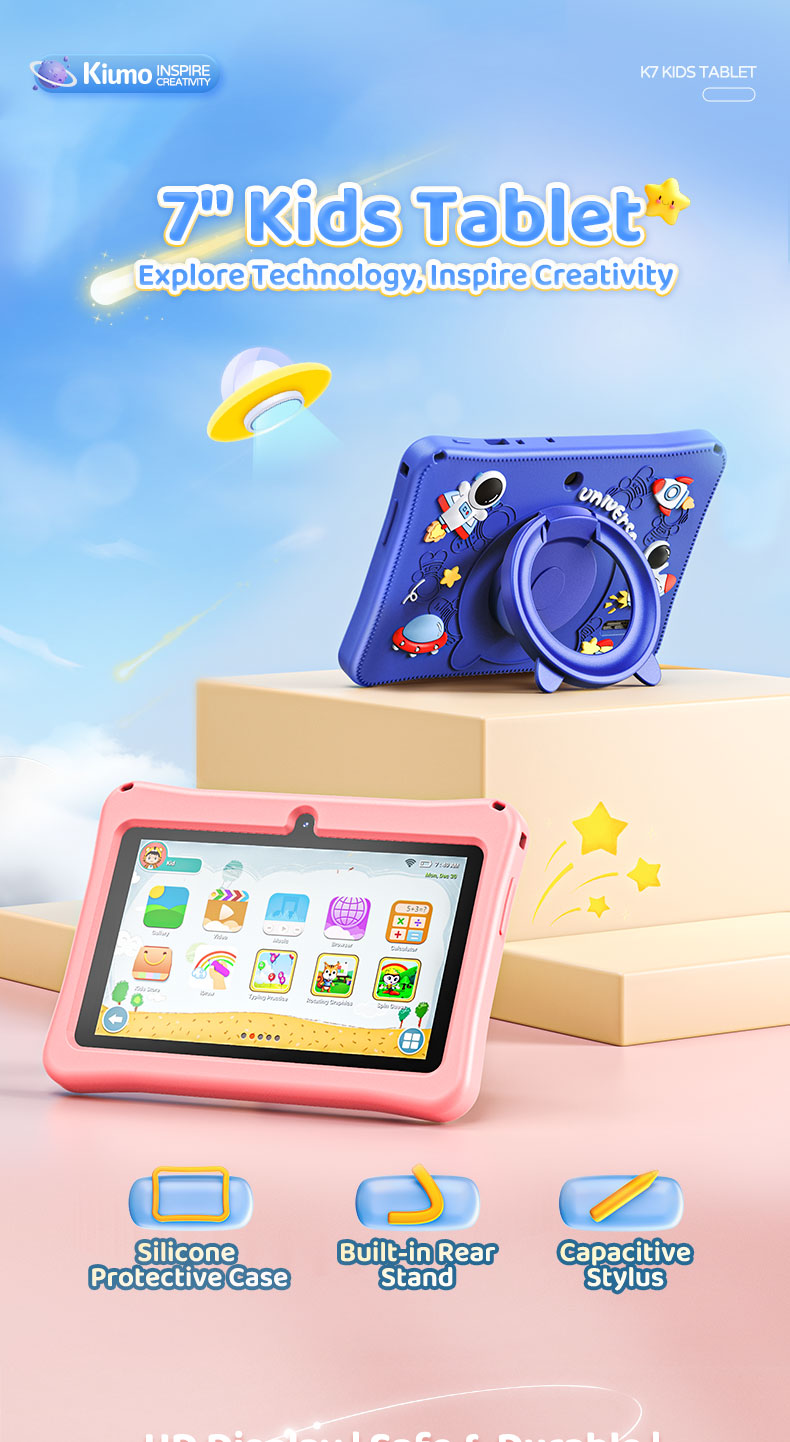 Kiumo K7 Learning Tablet Android Tablet For Kids Education 7 inch ...