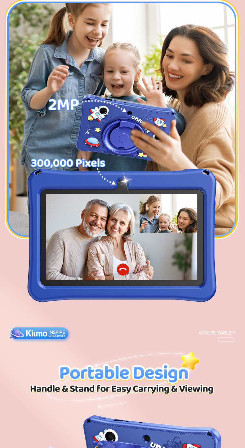 Kiumo K7 Learning Tablet Android Tablet For Kids Education 7 inch ...