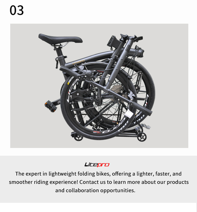 Litepro 20 Inch 9 speed Folding Bike With Dual C-brakes Suitable For ...