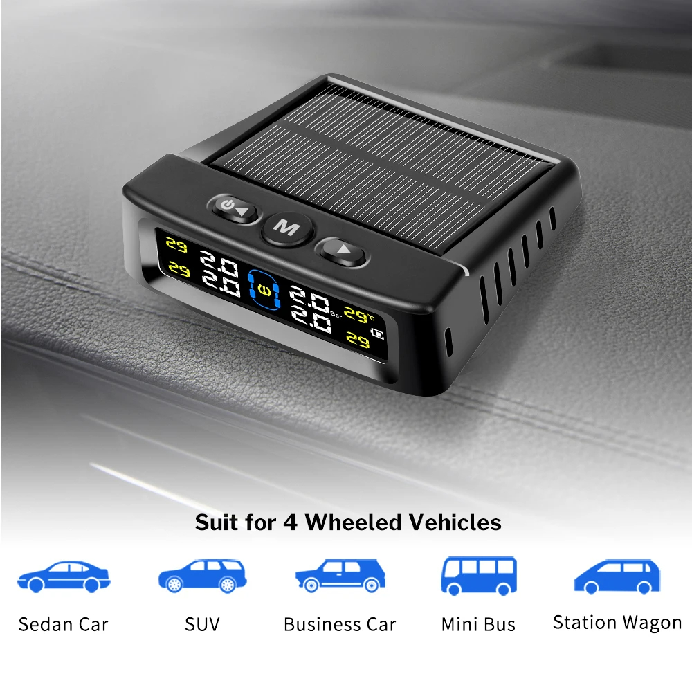 Solar Tire Pressure Monitor, Automotive Tire Pressure Monitoring System ...
