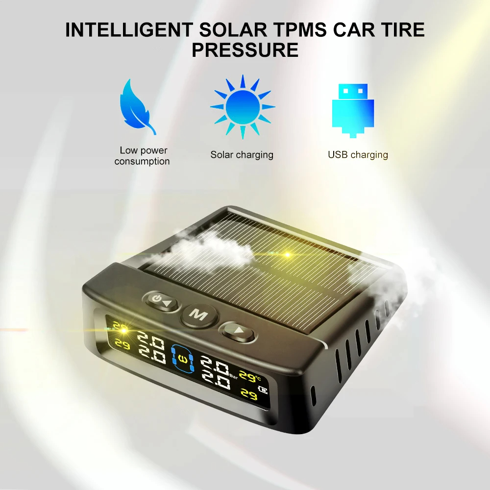 Solar Tire Pressure Monitor, Automotive Tire Pressure Monitoring System ...