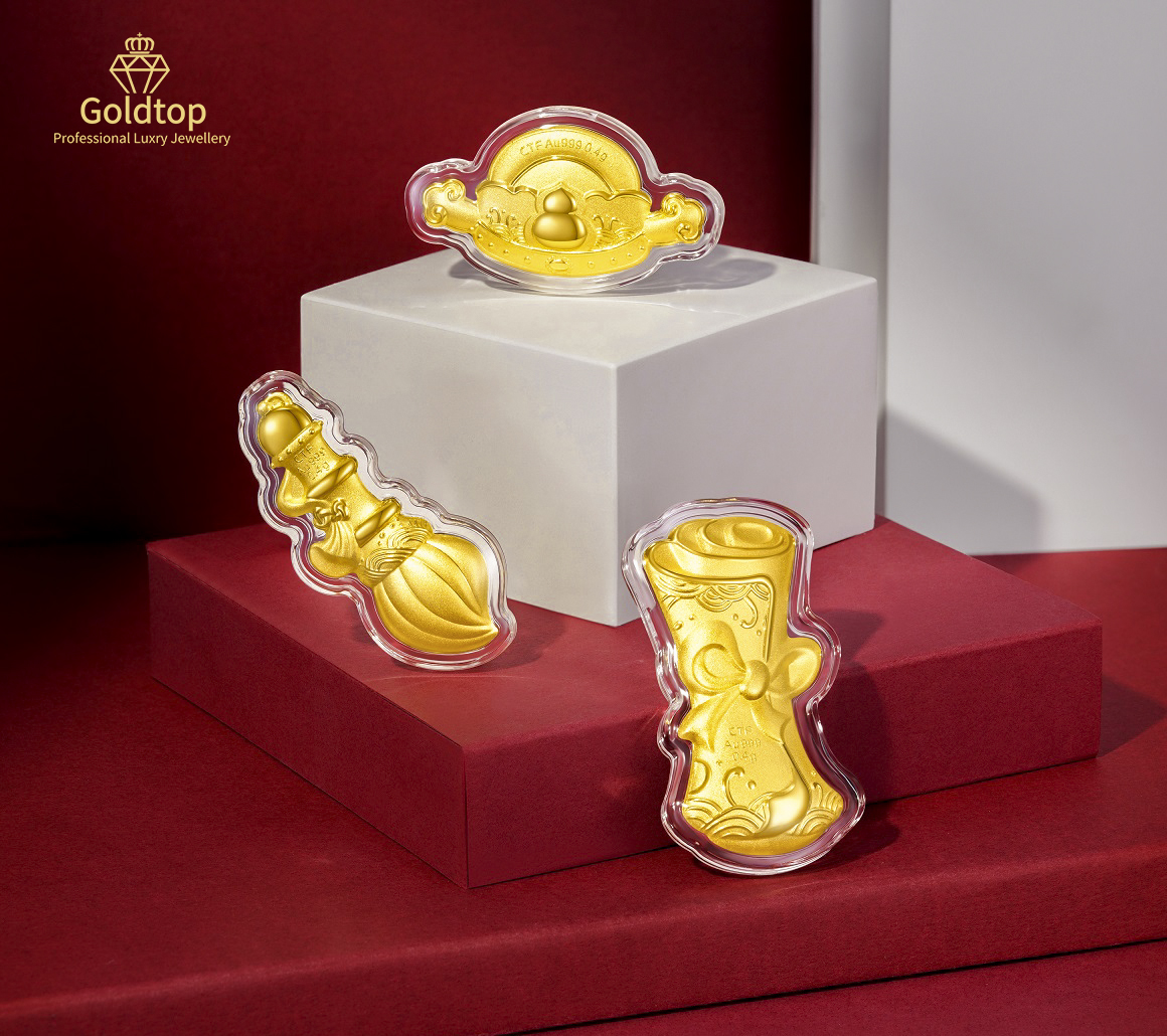【Goldtop】Succeed In The Exam Gold Bar Set (1.2g) 999/24K Gold Coin-Gold ...