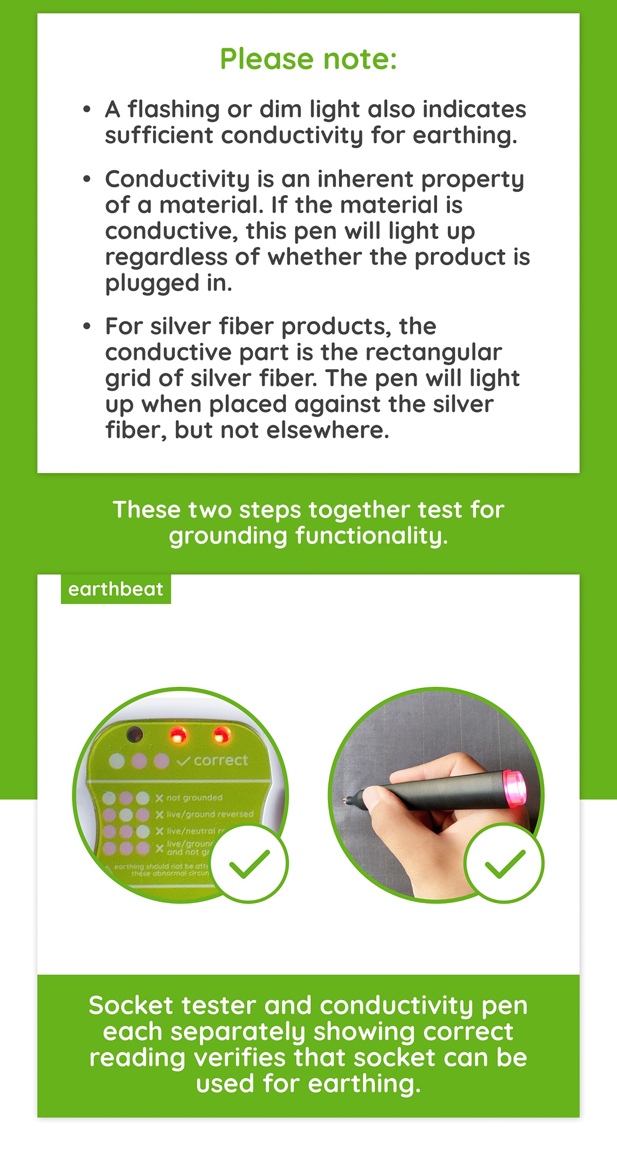 earthbeat Earthing Tester Kit. Malaysian Adapter Included. Outlet ...
