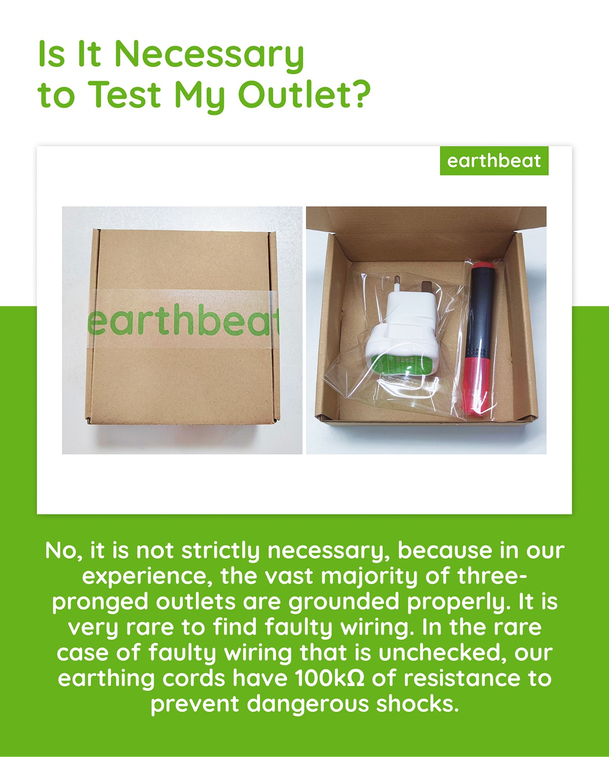 earthbeat Earthing Tester Kit. Malaysian Adapter Included. Outlet ...