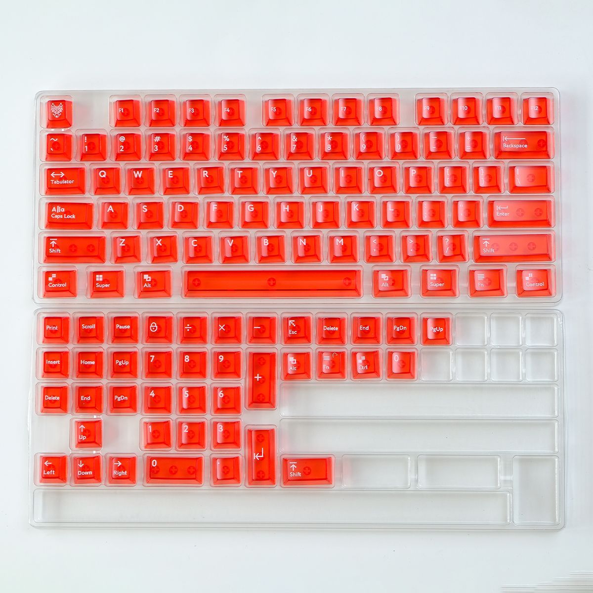 Red Dragon Keycaps PBT+PC Dye-sub Cherry Profile Keycap Custom Keycaps ...