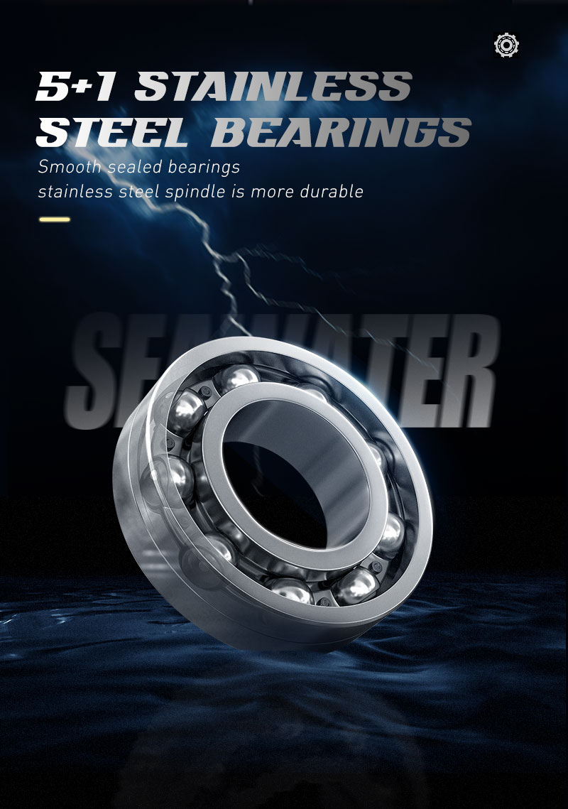 SEASIR TINGHE Spinning Reel 5+1BB 2500-6000 Series Max Drag 20KG 5.2:1 ...