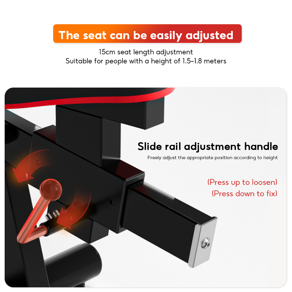 OneTwoFit Recumbent Bike Indoor Bicycle Exercise Fitness Stepper ...