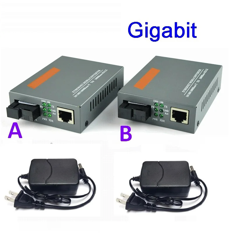 Fiber Switch 6 Port 2 RJ45 Port 10/100/1000mbps Ethernet Gigabit Switch ...