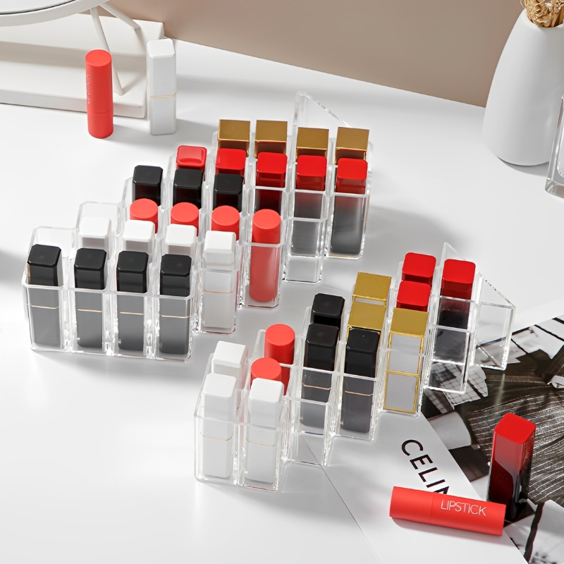 Lipstick Holder Organizer Stackable Fish Shape Lipstick Tower Lip Gloss ...