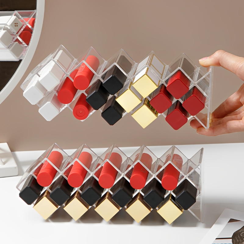 Lipstick Holder Organizer Stackable Fish Shape Lipstick Tower Lip Gloss ...