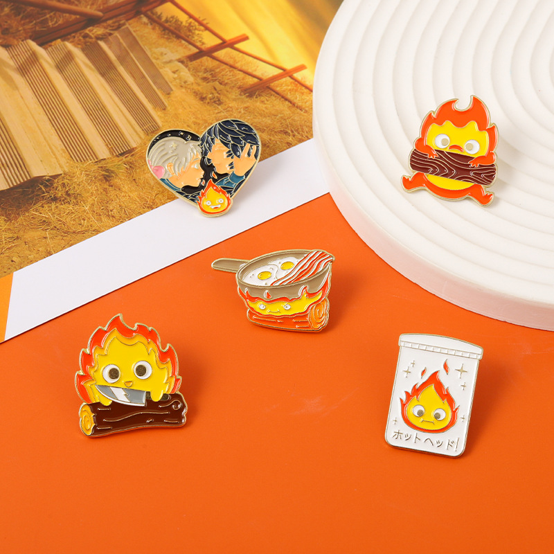 Cartoon Character Pin Collection - Cute Japanese Anime Metal Badges for ...