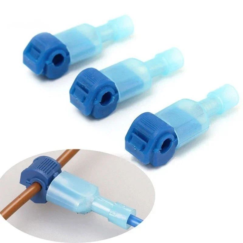 60/120PCS Boxed,T-type Crimp Terminal,Wire Connection Clip Quick ,Peel ...