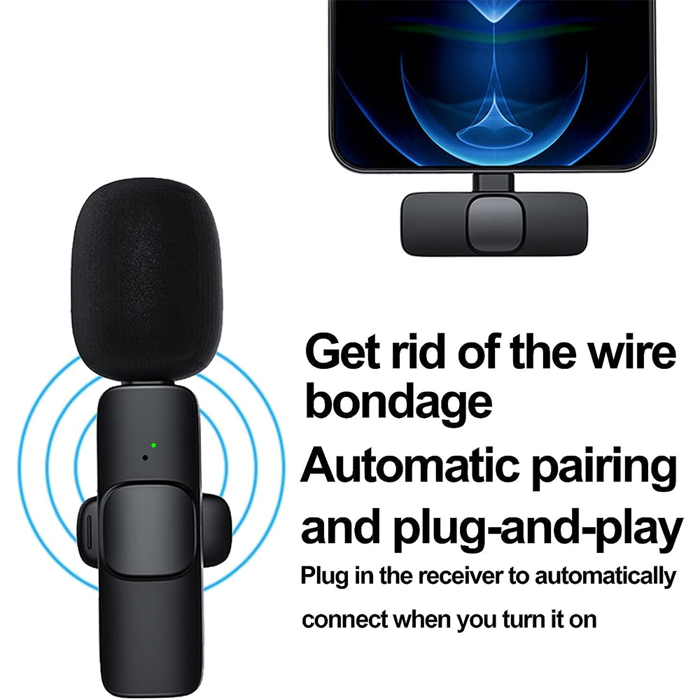 [Shopee Choice] Wireless Lavalier Microphone for IOS/Android/PC Noise ...