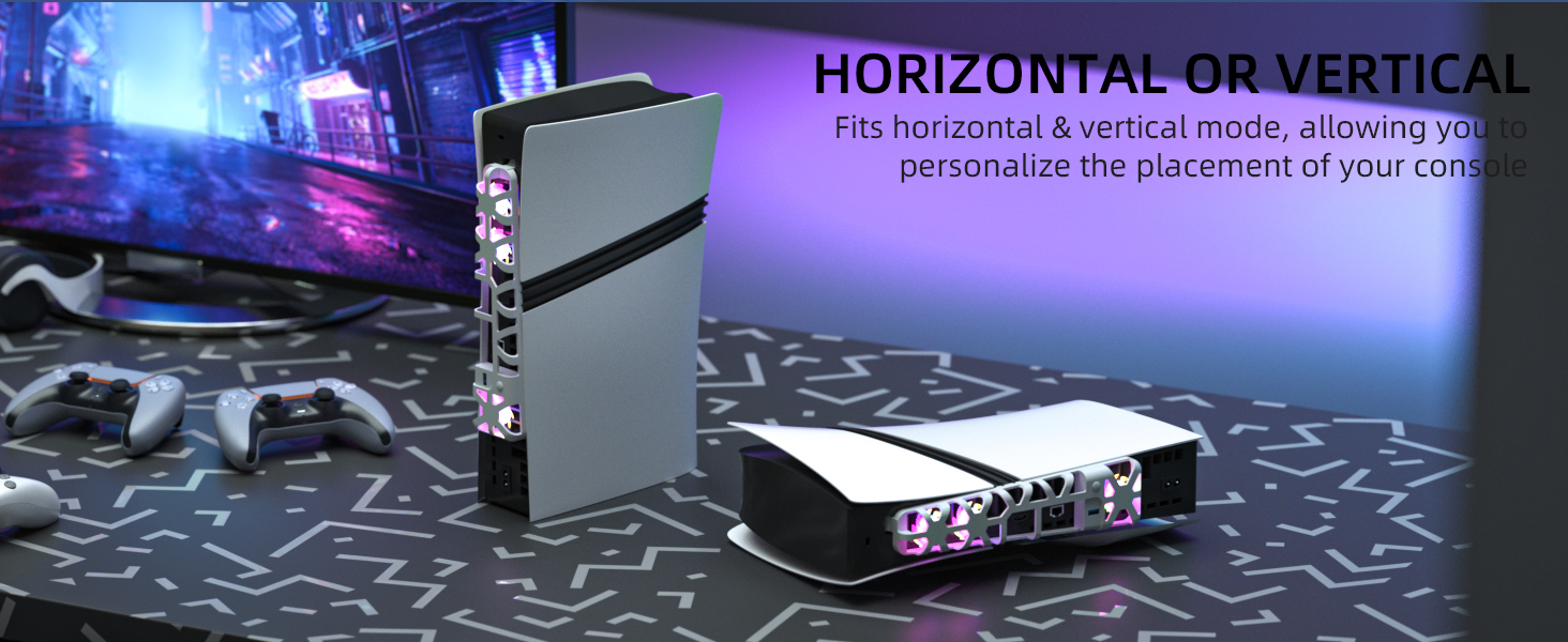 PS5 Pro Cooling Fan, Auto Fan Speed Adjustable by Temperature ...