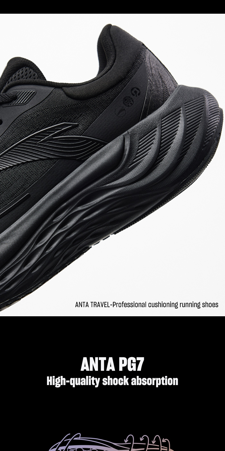 [3-10KM+] ANTA Men Travel PG 7 Float Running Shoes 2E PRO Training ...