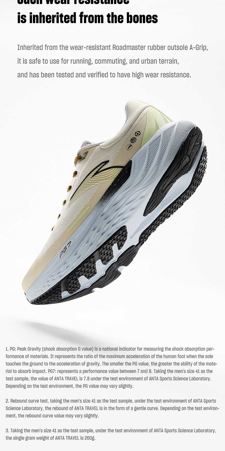 [3-10KM+] ANTA Men Travel PG 7 Float Running Shoes 2E PRO Training ...