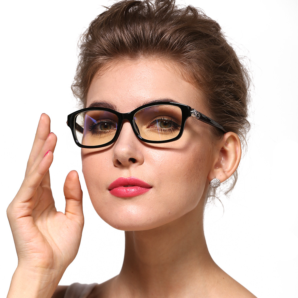 Cyxus Trendy Square Metal Blue Light Blocking Computer Glasses For ...