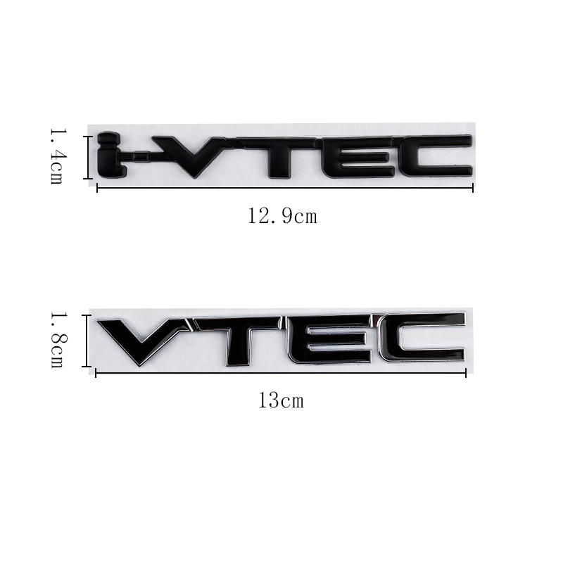 NEW 3D Metal VTEC i-VTEC LOGO Sticker Emblem Rear Trunk Badge Decal ...