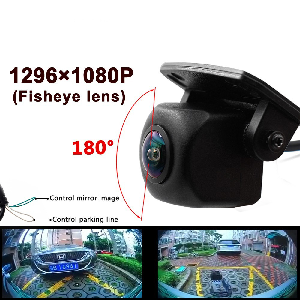 180 Degree HD 1296x1080P Night Vision Fisheye Lens Rear View Camera for ...