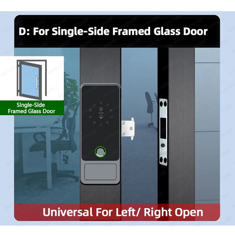 G18 Tuya Bluetooth Glass Digital Lock Fingerprint Electronic Lock APP ...