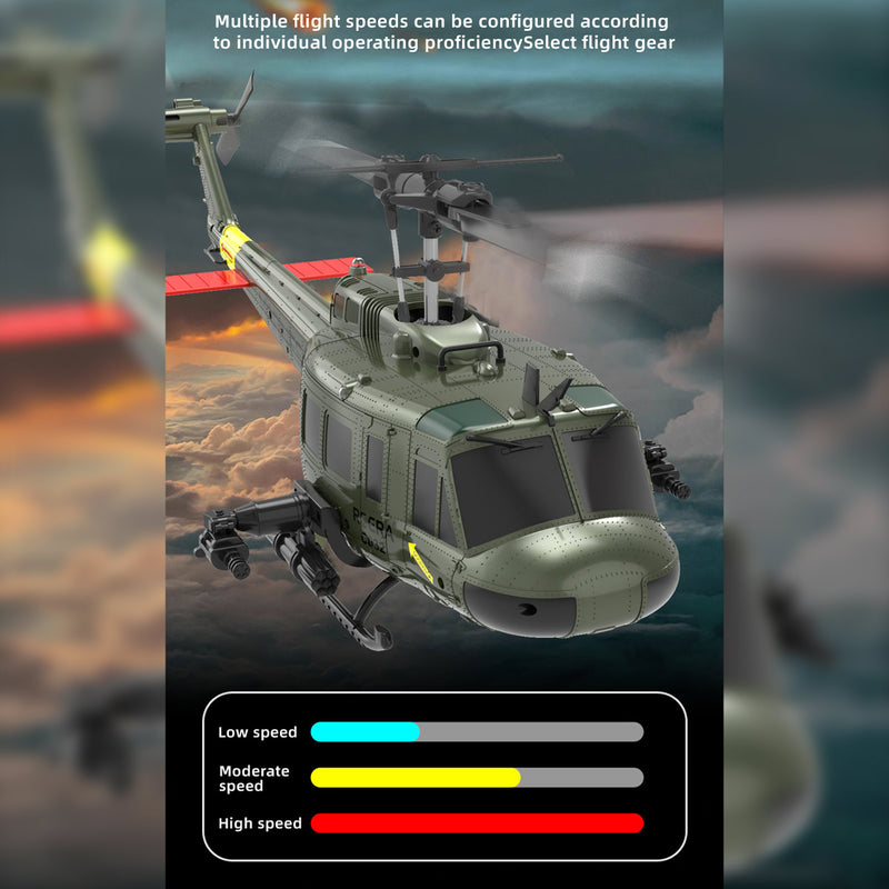 RC ERA C032 UH-1 Huey 1/48 Scale RC Helicopter 2.4G 6CH 6-Axis Gyro ...