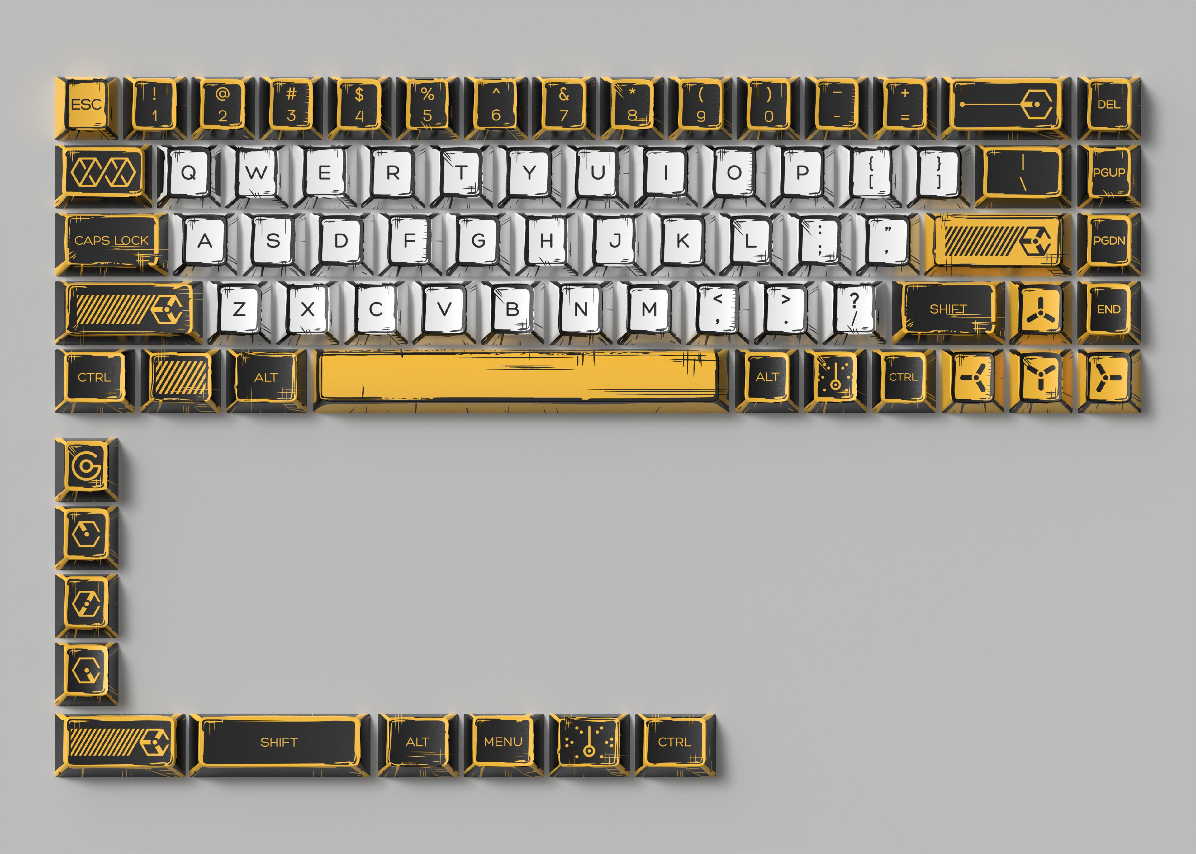 GMK EVA 01 Comic Keycaps Cherry Profile PBT Dye-Sub 78 Keys For 60/61 ...