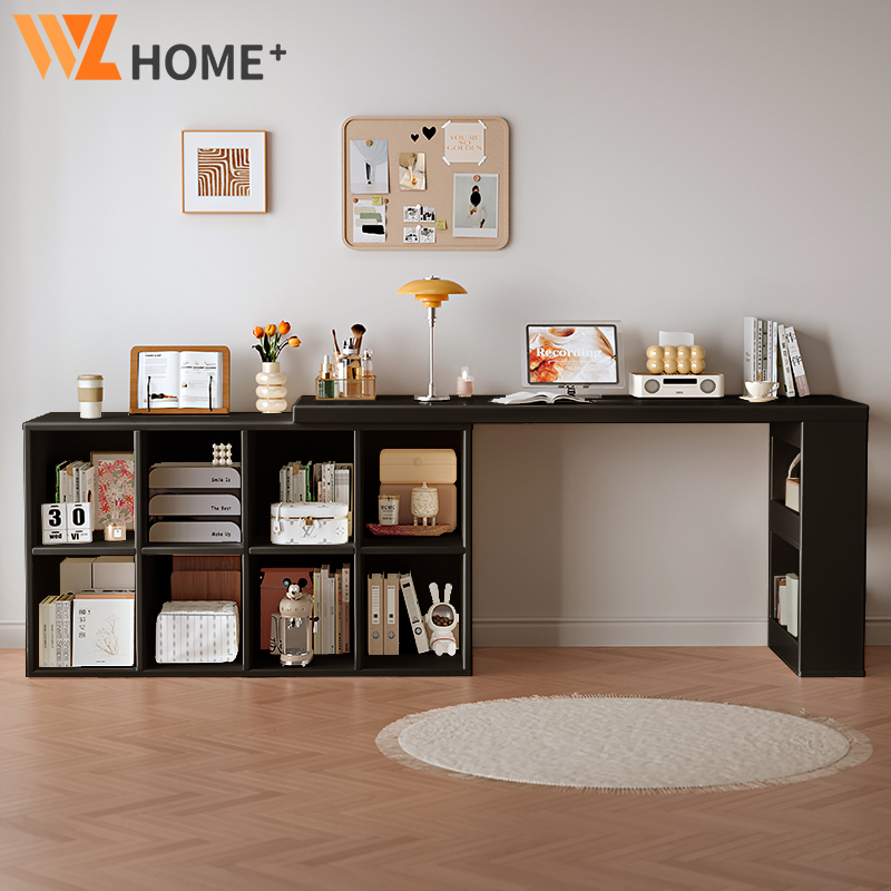 Study Table Meja Belajar DIY Study Desk with Storage Cabinet Home ...