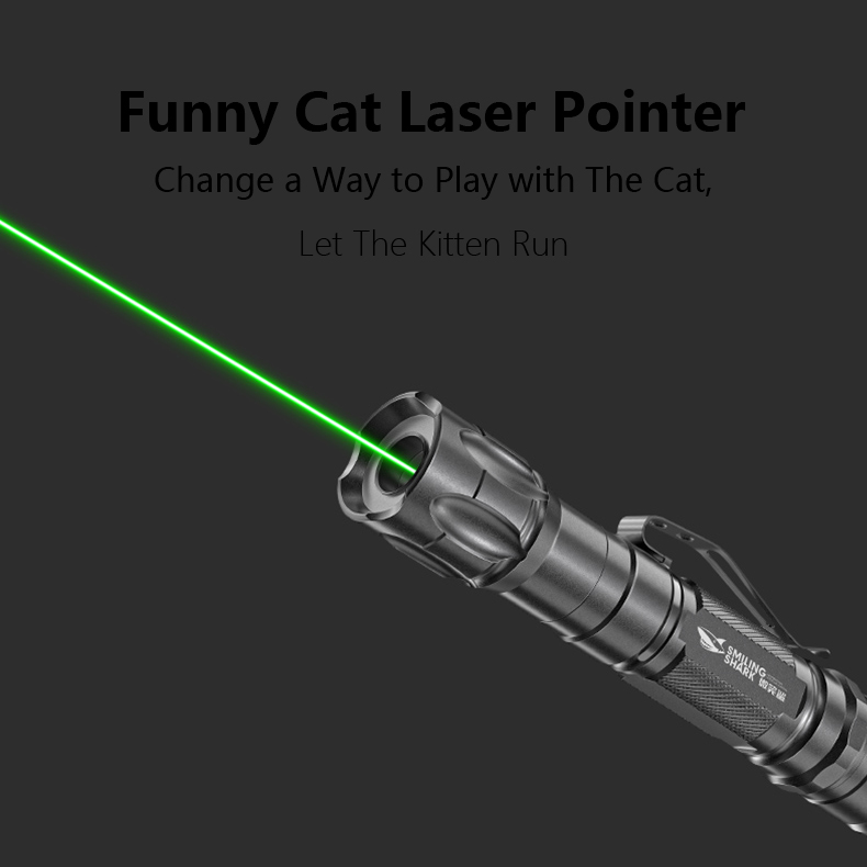 SMILING SHARK JG0715 Laser pointer Super Bright Laser Light USB Rechargeable Pen Laser Green ...