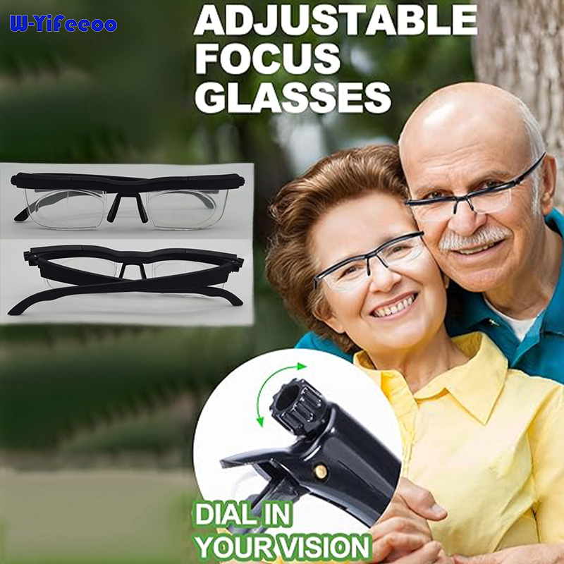 Dial Vision Reading Glasses, Adjustable Focus Glasses Dial Vision Near ...