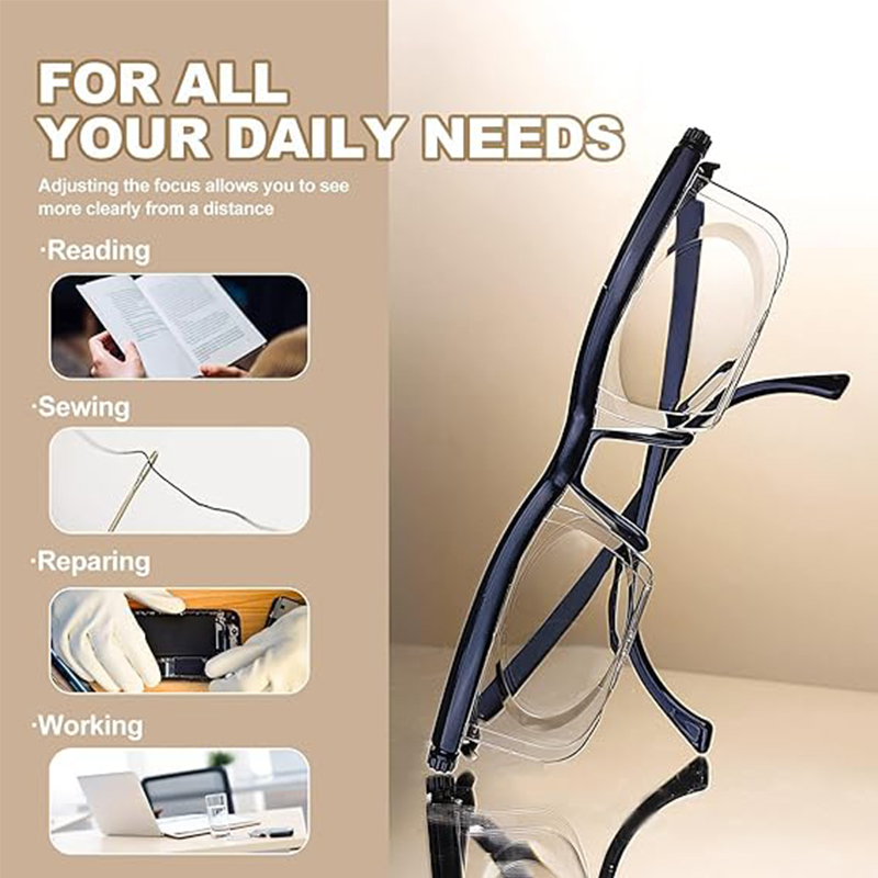Dial Vision Reading Glasses, Adjustable Focus Glasses Dial Vision Near ...