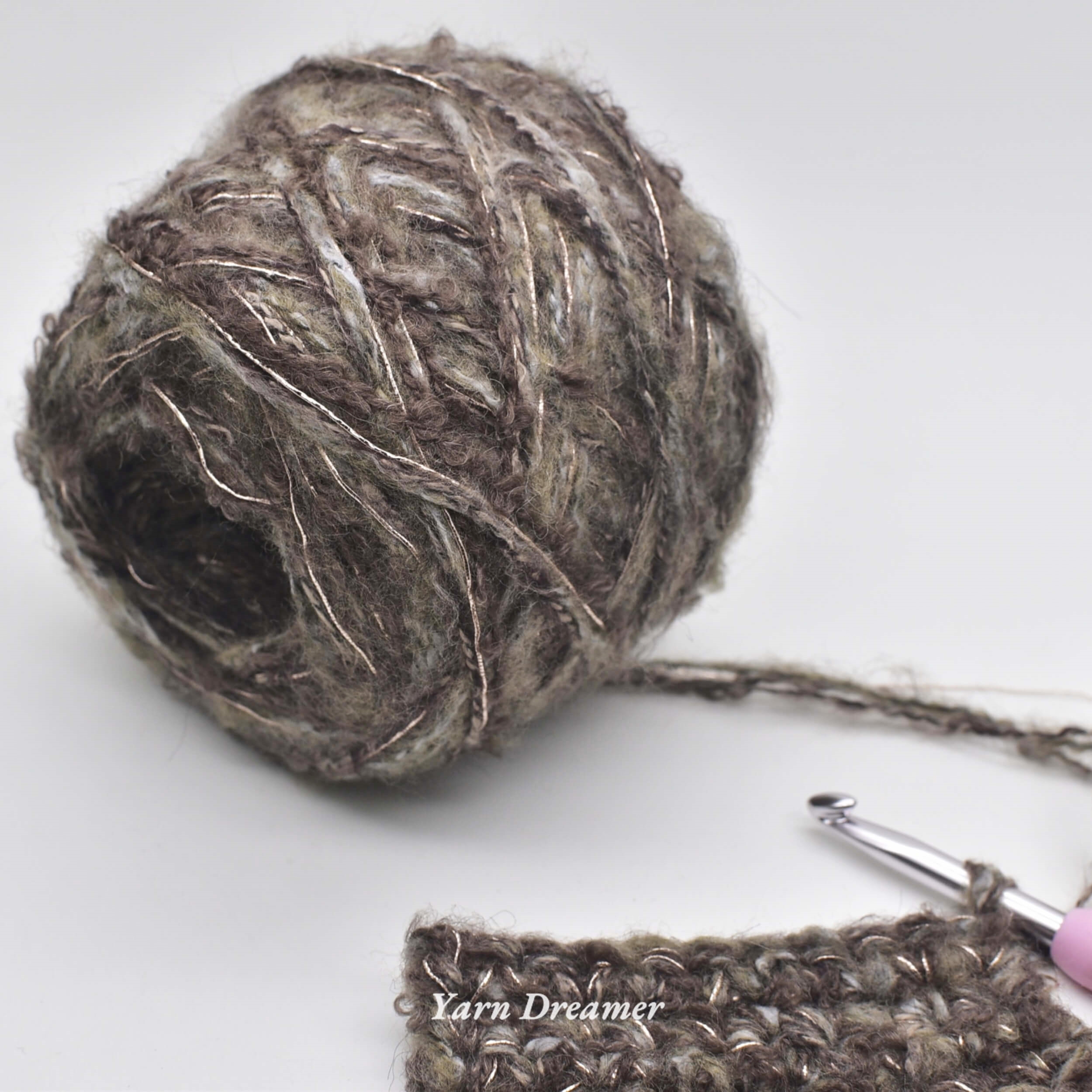 Benang Kait Besar Benang Crochet Yarn Grey Fluffy Yarn Crochet Brown ...