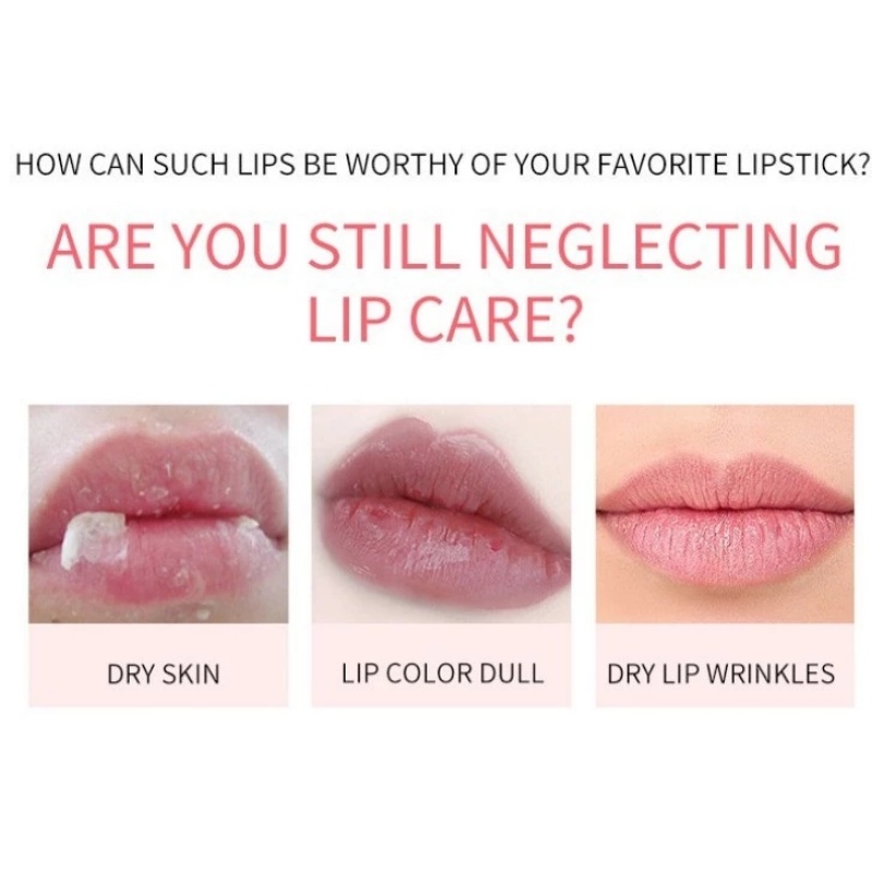 Cherry Jelly Lip Balm Anti-Cracking Fades Lips Lines Night Sleep Repair ...