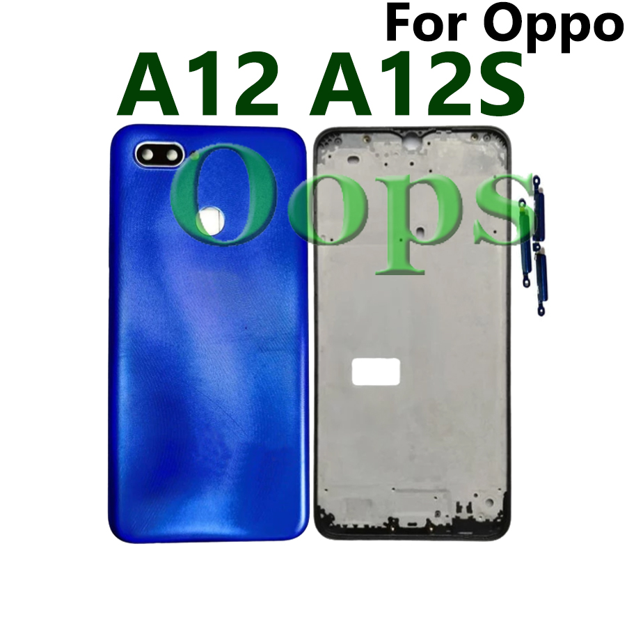 LCD Front Middle FRAME For OPPO A12 A12S 2020 Phone Battery Back Cover ...
