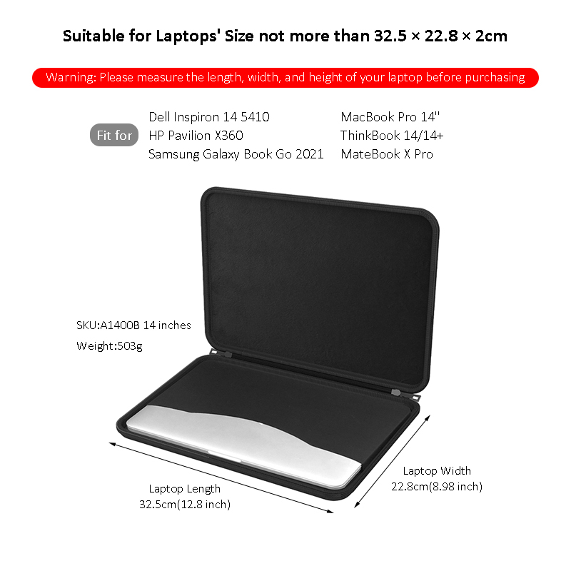 Hard Shell Laptop Sleeve for 14 inch Dell Inspiron 14 5420 5410 Case ...