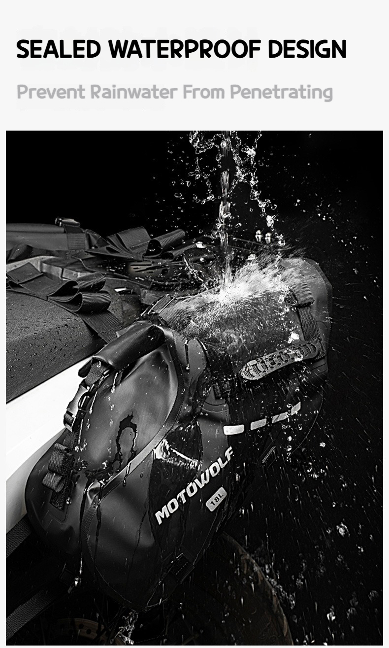 MOTOWOLF Motorcycle Saddle Side Bag Saddlebag Waterproof For most ...