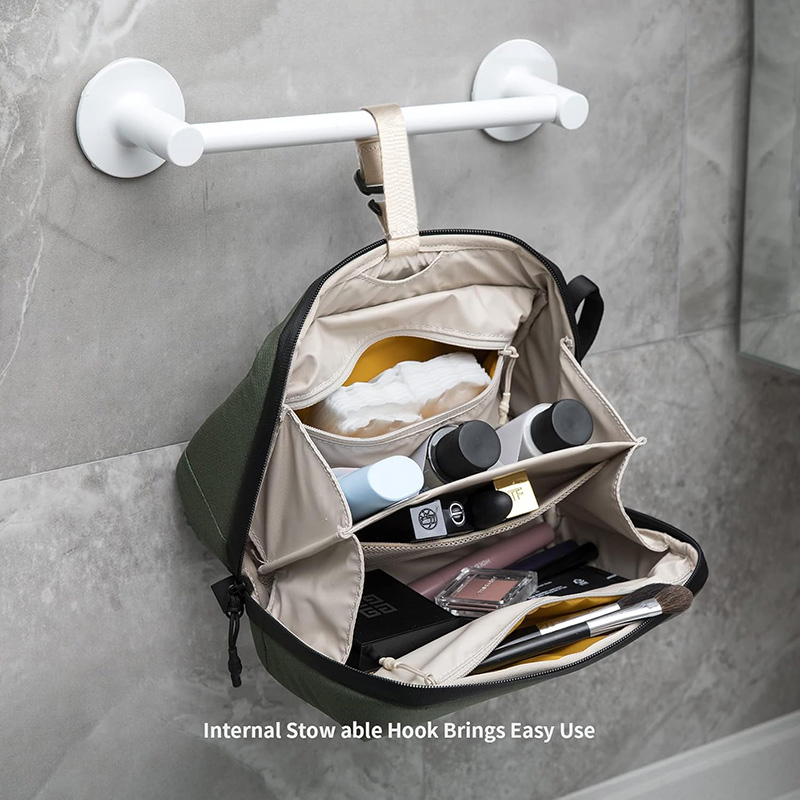 Travel Toiletry Bag for Men & Women, Hanging Compact Pouch, Waterproof ...