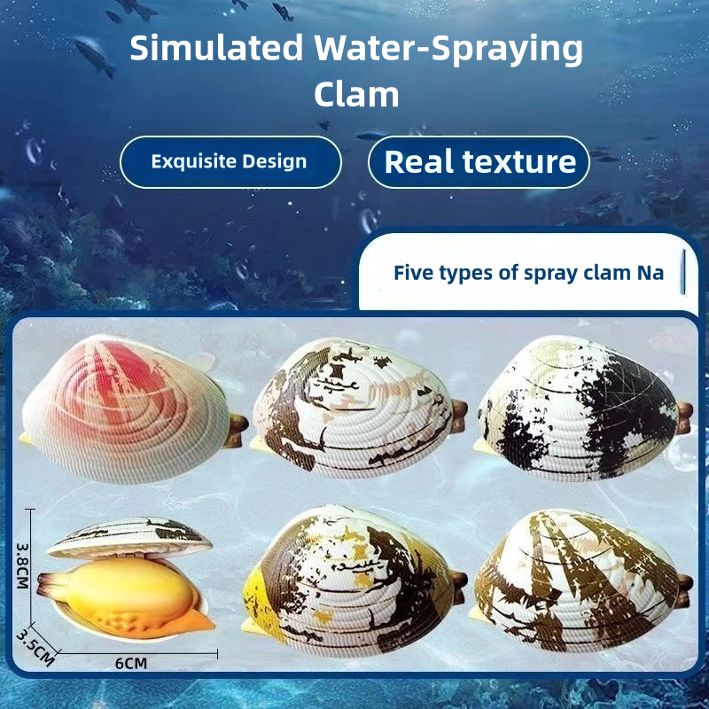 Ultra-Realistic Clam Squirt Toy - Squeeze & Spray Water Gun for Summer ...