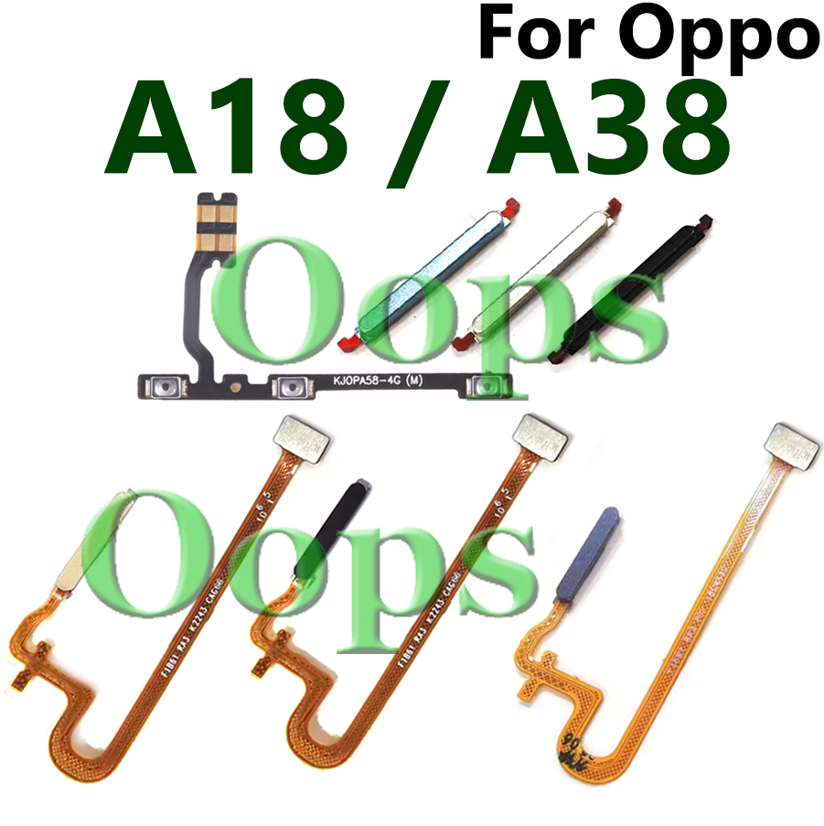 For OPPO A18 A38 CPH2591 CPH2579 Back Home Button Fingerprint Scanner ...