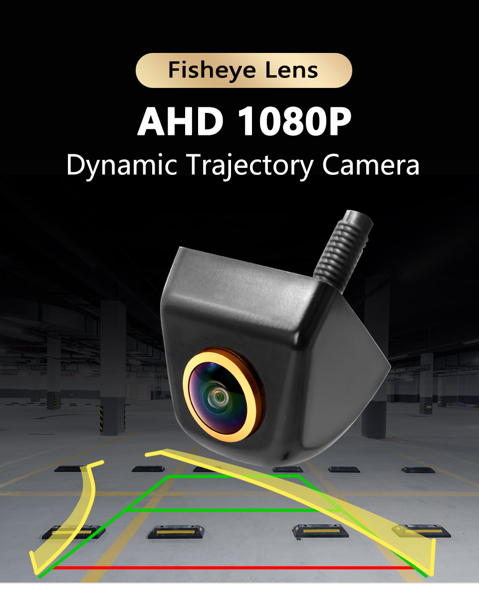180" 4K AHD Dynamic Trajectory Reverse Backup Camera HD Night Version 4 ...
