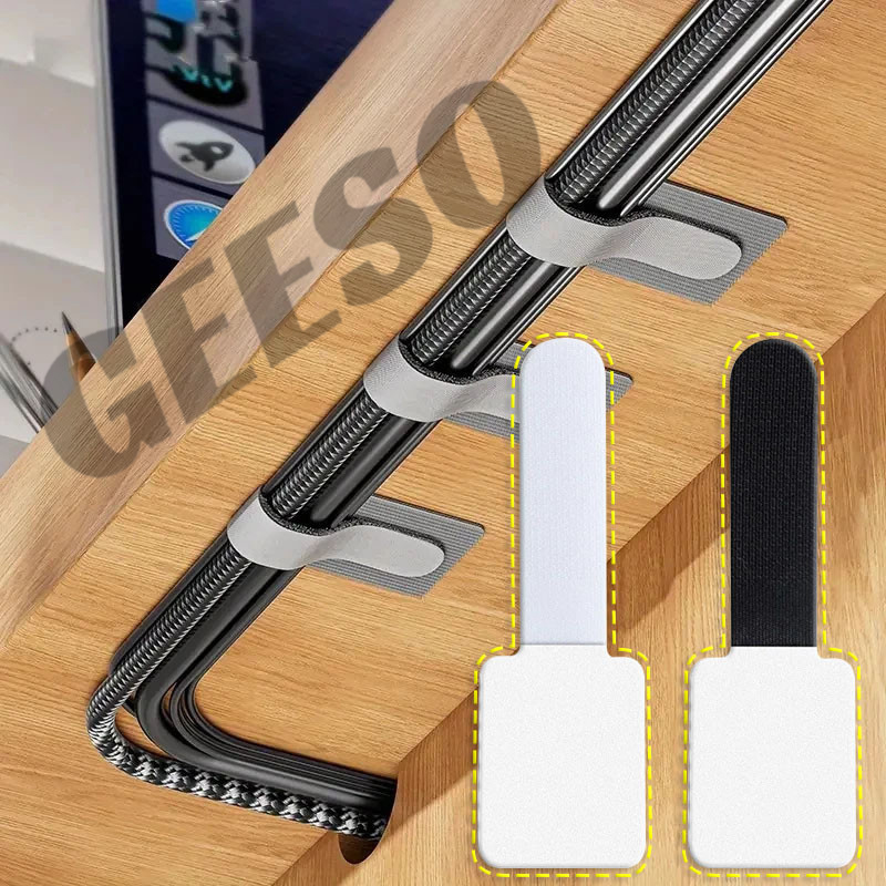 GEESO 20Pcs Cable Ties Reusable Fastening Wire Organizer Cord Rope ...