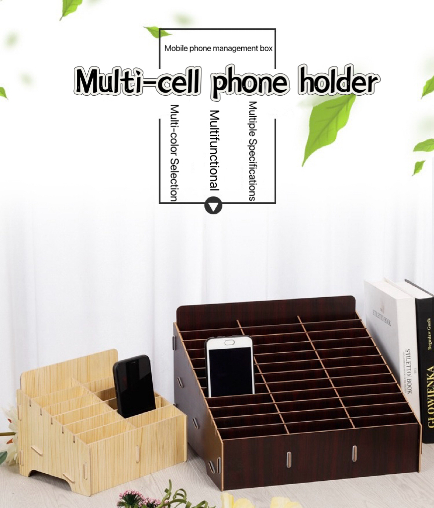 Multifunctional Phone Management Box Conference Classroom Storage Shelf ...