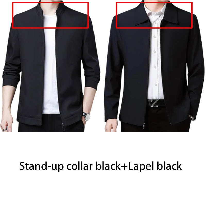 ZITY (Buy 1 take 1)Men's Stand-Collar Long Sleeve Jackets 立领夹克 | Shopee ...