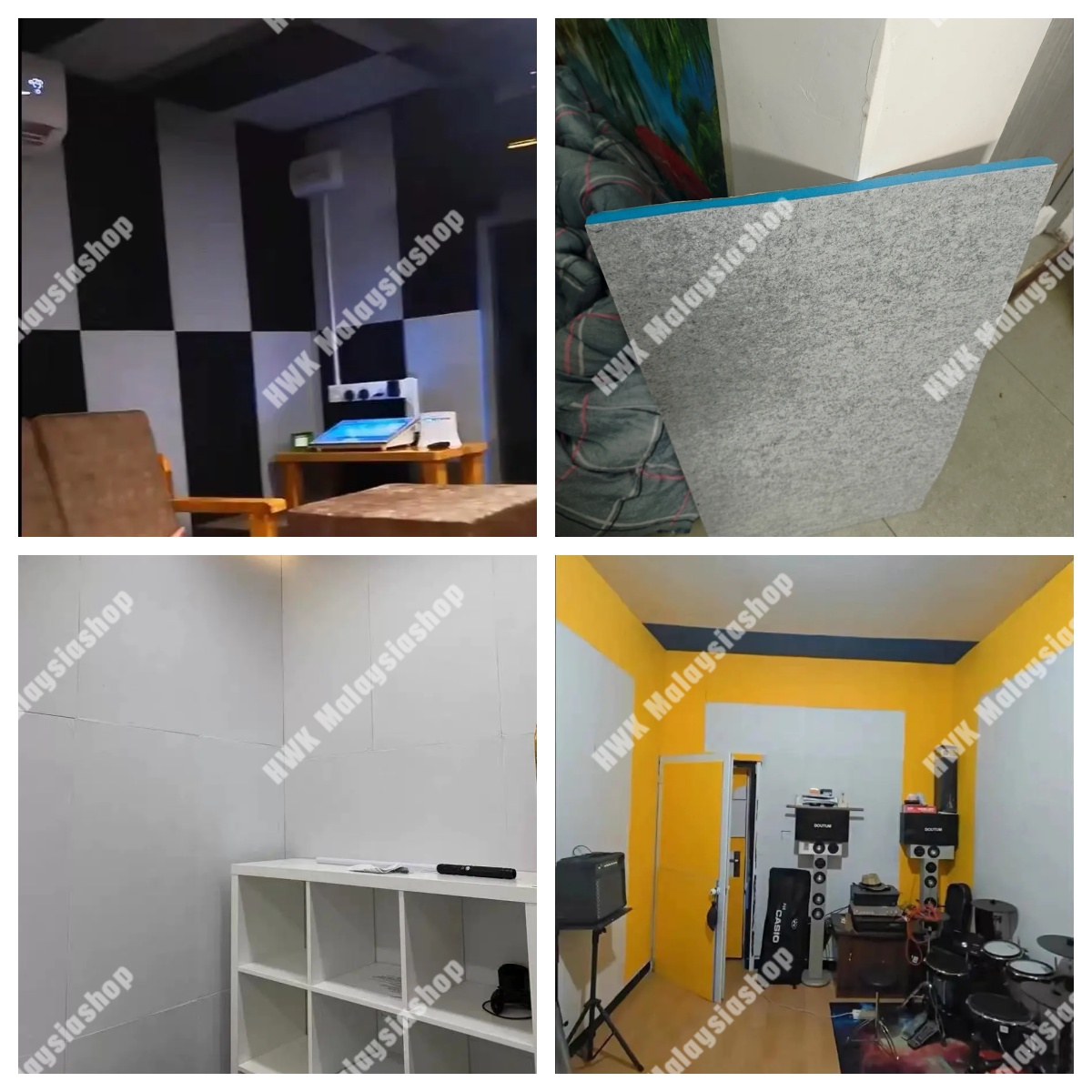 Sound Insulation Cotton Wall Stickers Self-Adhesive sound proof foam ...