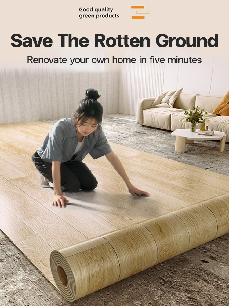 LVT Flooring Tikar Getah PVC Tebal Tear resistant Floor Carpet Vinyl ...