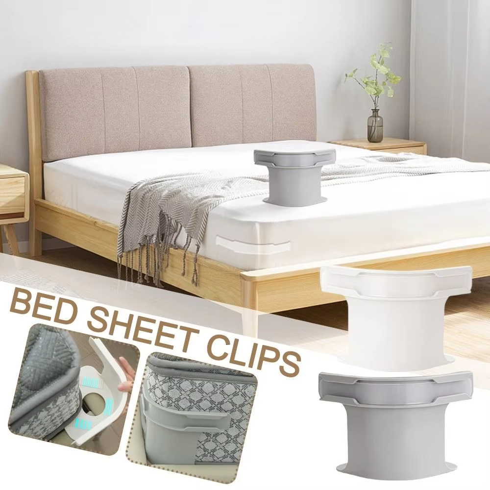 8PCS Invisible Bed Sheet Holder Clips No Slip NeedleFree Grippers ...