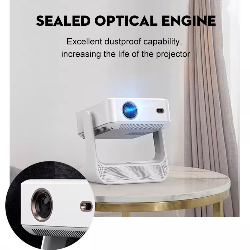 Touch dual screen 4K portable projector 3D home theater KTV tablet song ...