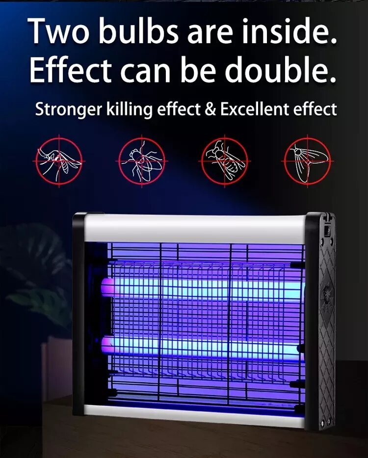 Electric Pest Killer 20/30/50/100W UV Lamp Flying Fly Insect Killer ...