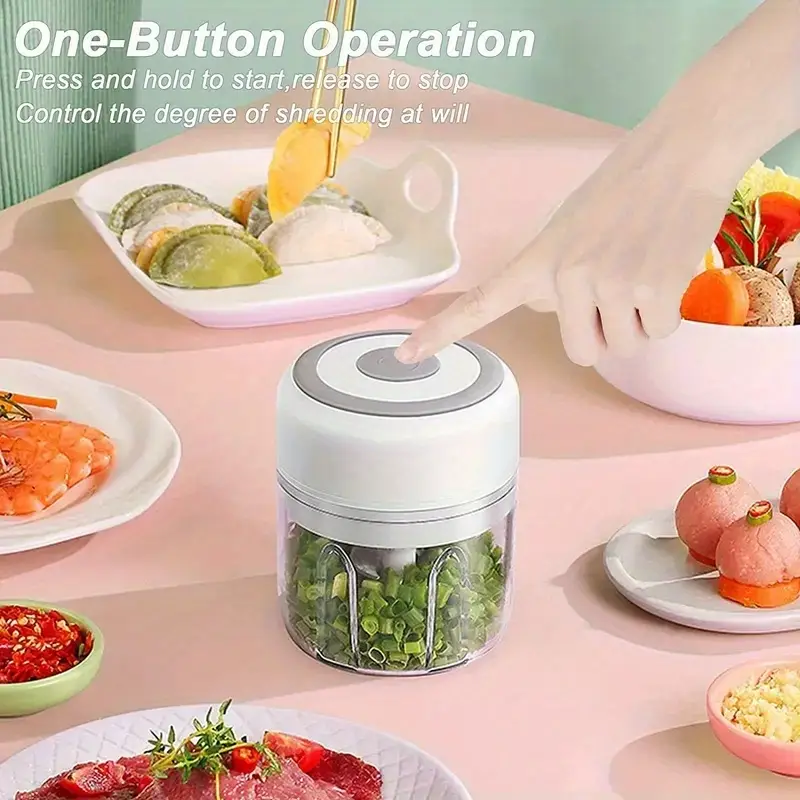 Blender Chili Garlic Chopper Manual Rotate Chopper Slicer Crusher ...