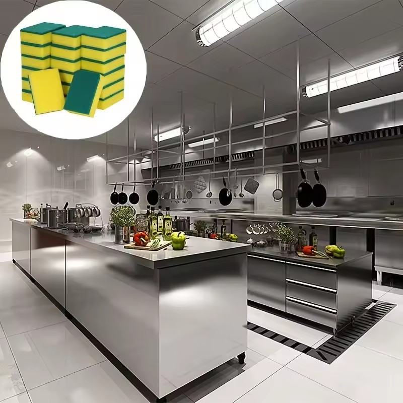 10/20/30/40/50pcs Highly Absorbent Double-sided Sponge Magic Cleaning ...