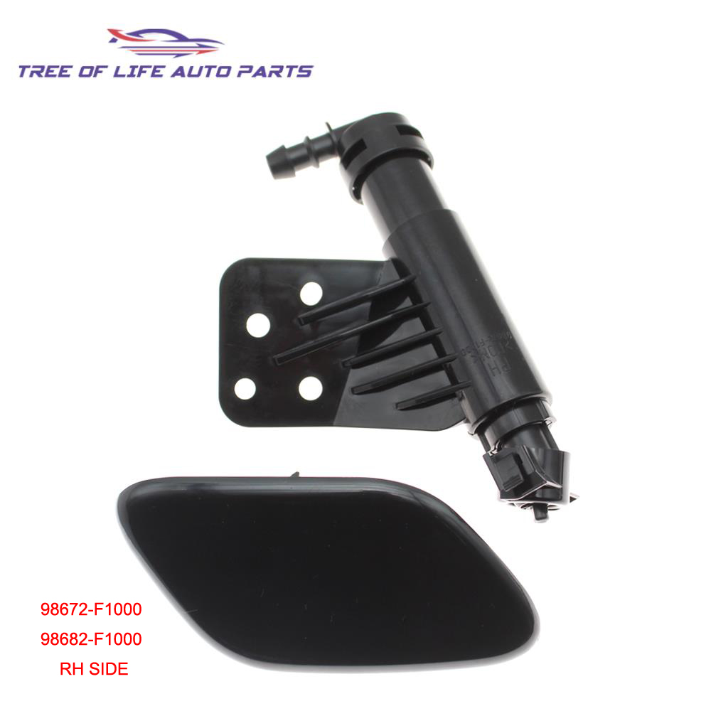 New Left/Right Front Headlamp Washer Nozzle / Cover Cap For Kia ...